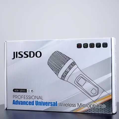 Jual Wireless Microphone Rechargeable UHF Dual Karaoke Mic with ...