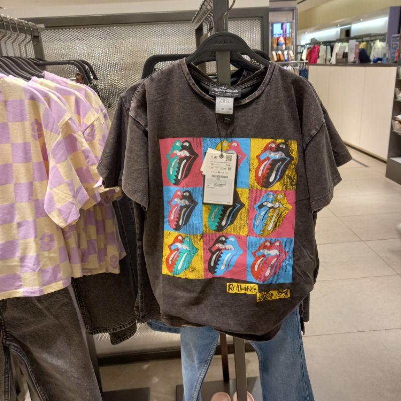 Jual ZARA ORIGINAL ASLI Nirvana Rolling Stone Metallica Anime Manga ...