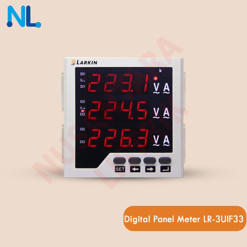 Jual DIGITAL MULTI METER 3 Phase LARKIN A V Hz Amper Volt HZ LR-3UIF33 | Shopee Indonesia