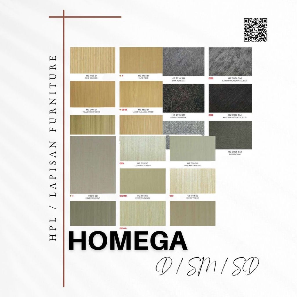 Jual HPL Homega atau Lapisan untuk Furniture Type D/SM/SD | Shopee ...