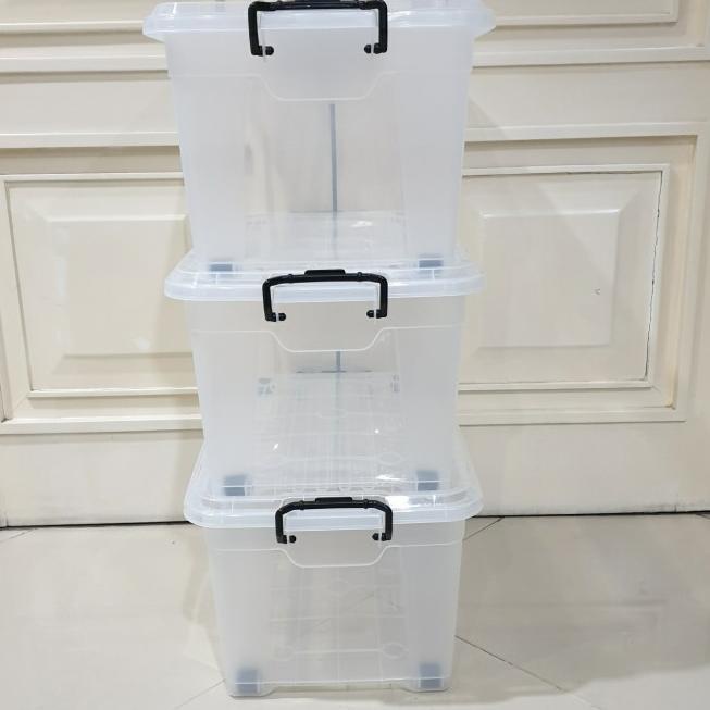 Jual ♠ Container Box Ezy cb 45 L Bening Transparan Vindo Biggy | Shopee ...
