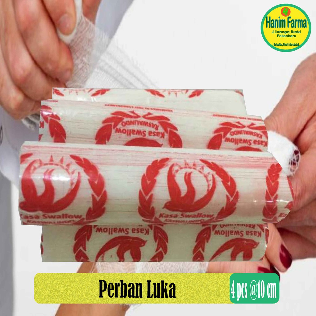 Jual Perban Gulung Kasa Swallow - isi 5 pcs roll @10 cm | Shopee Indonesia