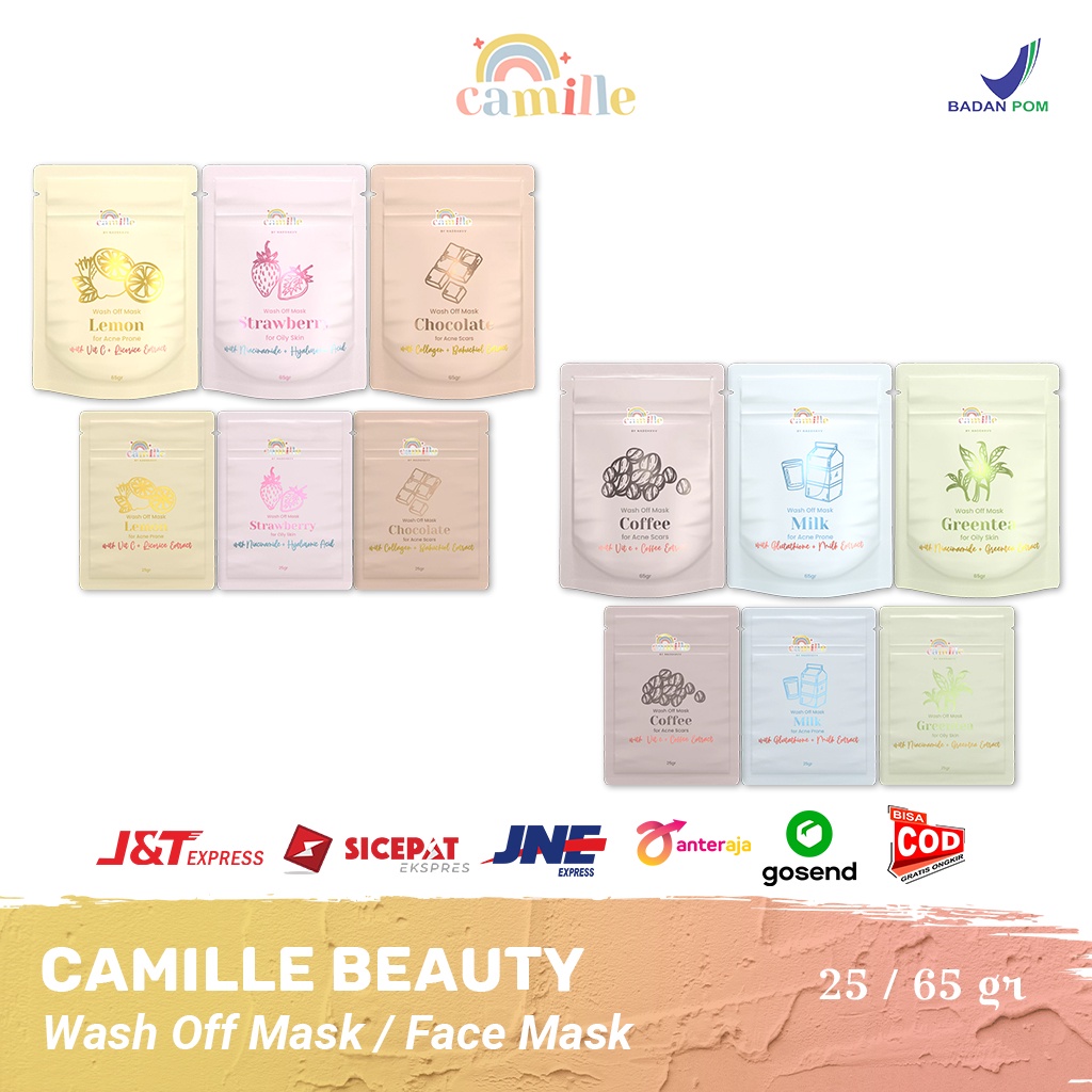 Jual CAMILLE BEAUTY Wash Off Mask / Face Mask | Shopee Indonesia