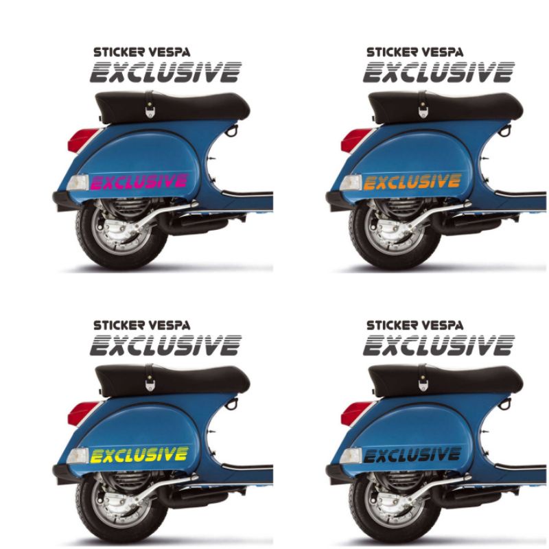 Jual BISA COD ~ STICKER VESPA EXCLUSIVE STICKER BOX VESPA STICKER ...