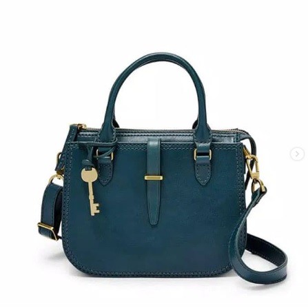 Jual Fossil ryder satchel mini indian teal | Shopee Indonesia