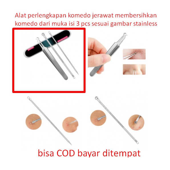Jual Alat perlengkapan komedo jerawat membersihkan komedo dari muka isi ...