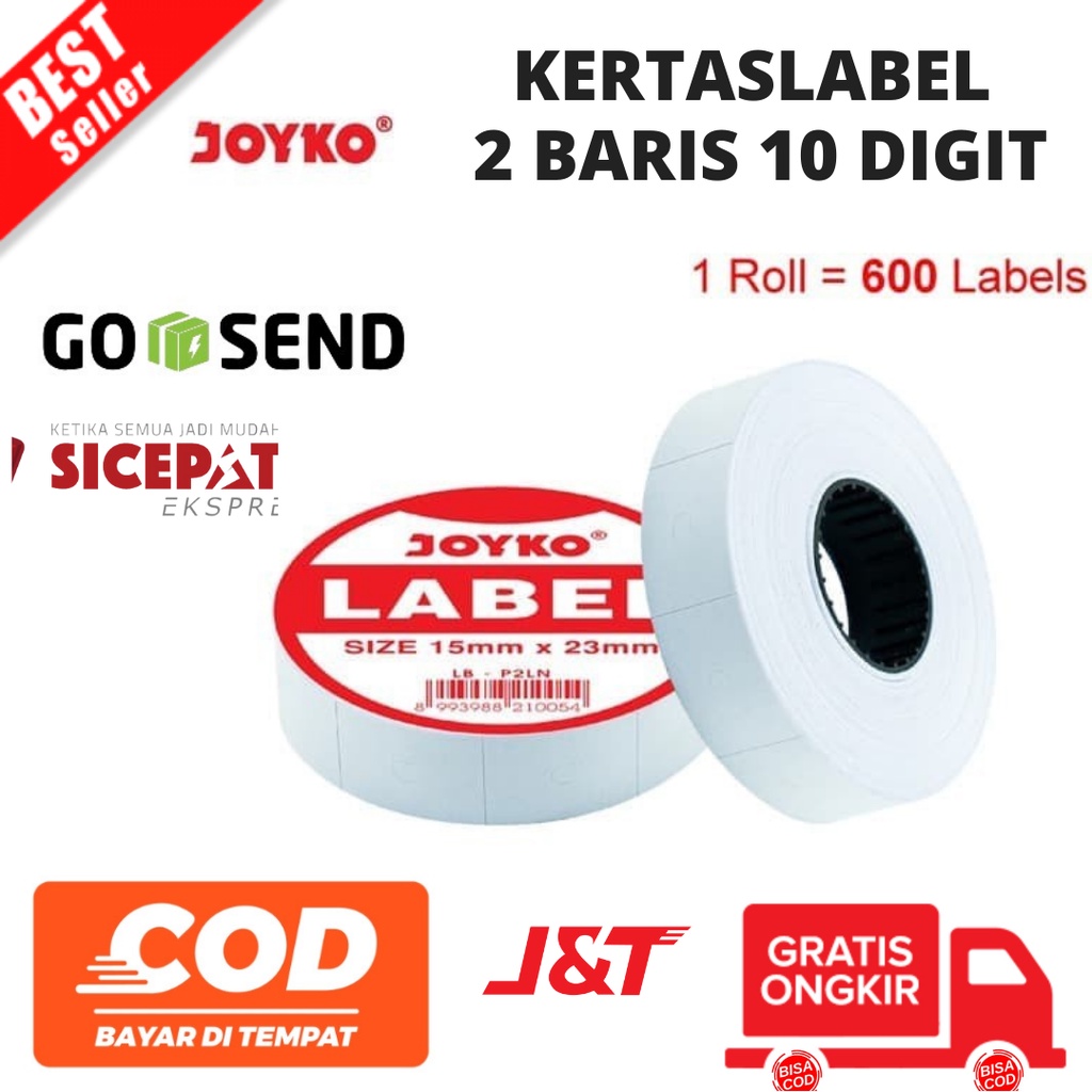 Jual [BISA COD] Kertas Label Price Labeller Joyko Atau Alat Label Harga ...