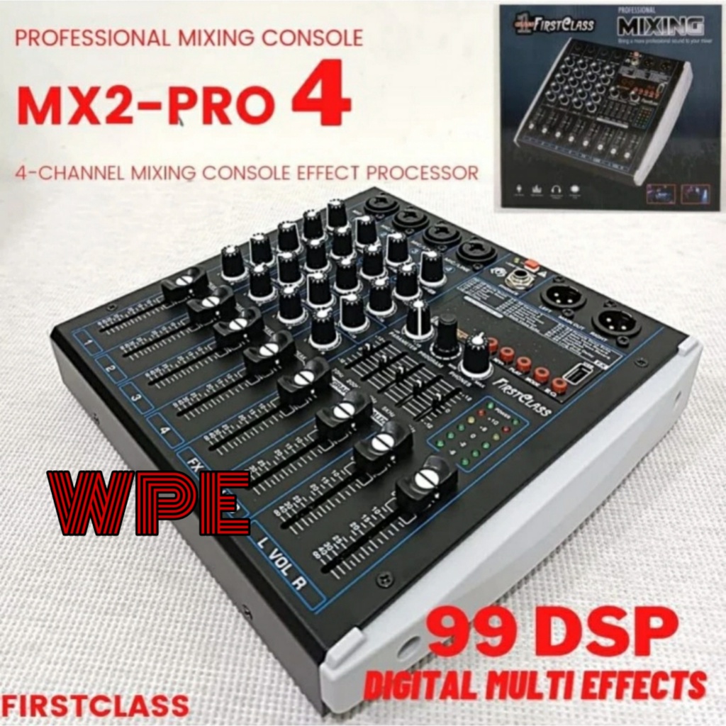Jual mixer audio firstclass mx2 pro4 4channel first class mx 2 pro 4 ...