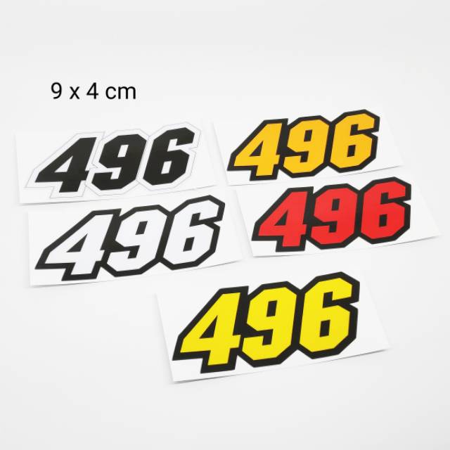Jual Sticker Nomor 496 Dash Yonkuro Tamiya Mini 4wd | Shopee Indonesia