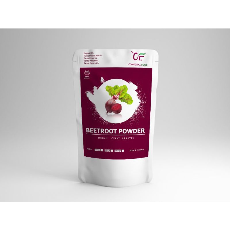 Jual Bubuk Buah Bit/Beetroot Powder Bahan Minuman Bahan Pewarna Alami ...