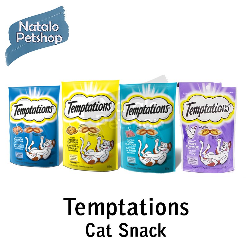 Jual Temptations Snack Kucing 85gr / Cat / Kitten Temptation | Shopee ...