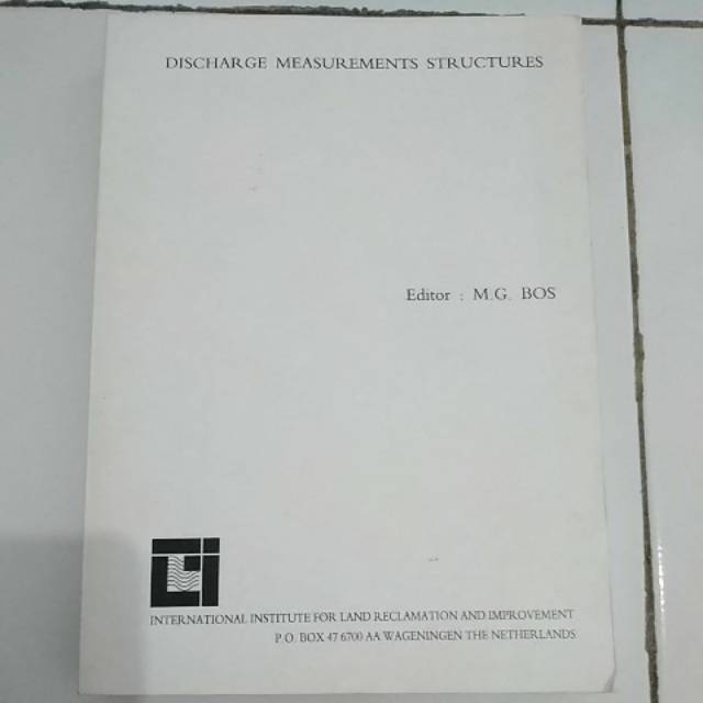 Jual Buku Geografi Lingkungan (Discharge Measurement Structures ...