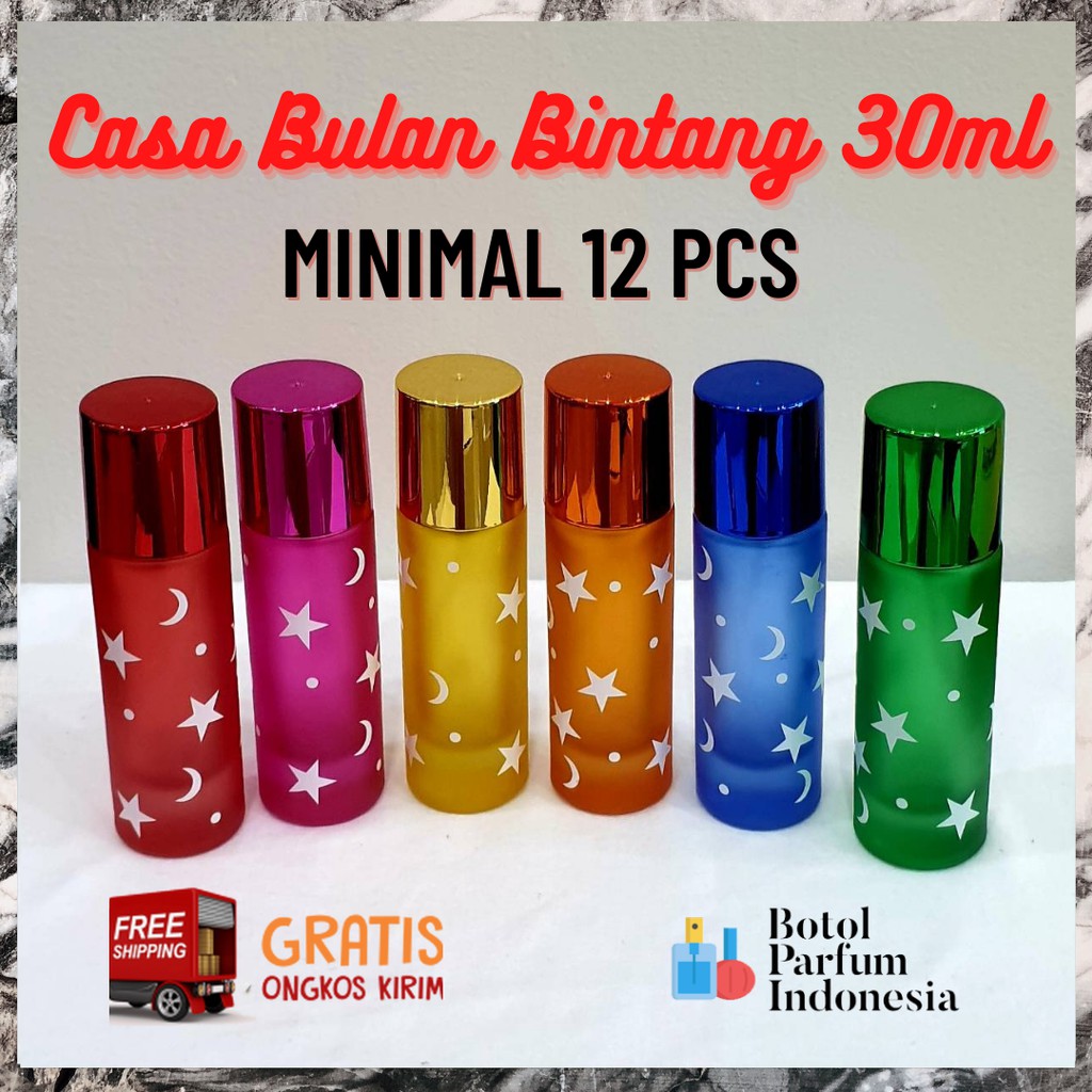 Jual BOTOL PARFUM KOSONG SPRAY KACA 30 ML (CASA DOFF BULAN BINTANG 30 ...