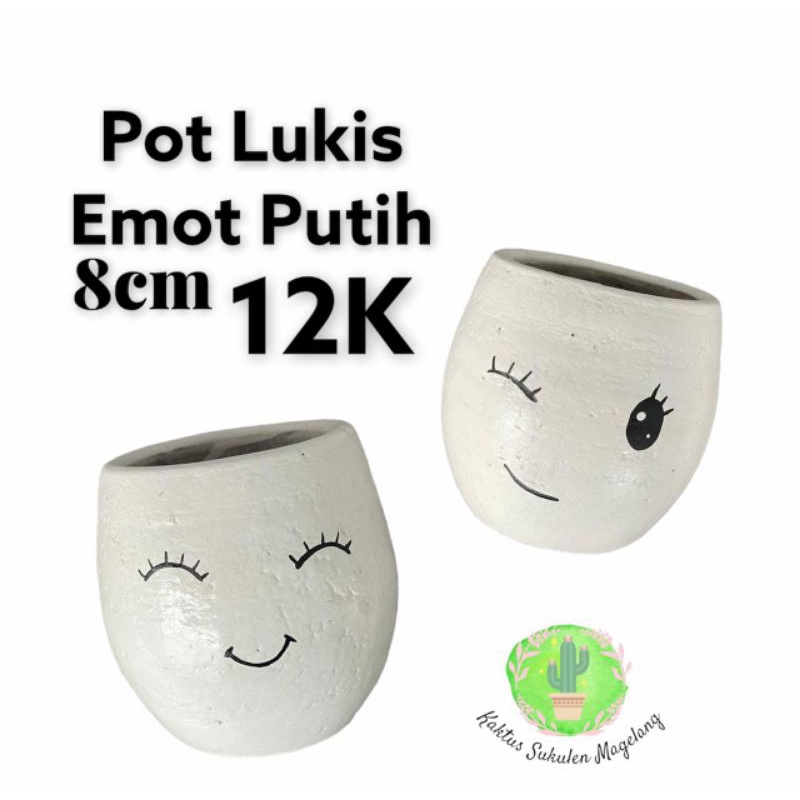 Jual Pot Lukis Emote 8cm | Shopee Indonesia