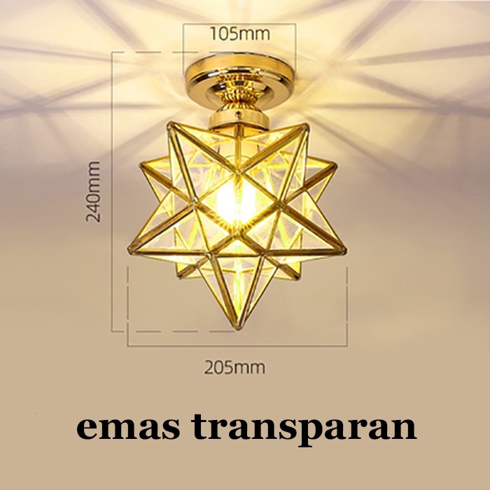 Jual Lampu Gantung Plafon Hias Gantung Kristal Lampu Plafon Minimalis ...