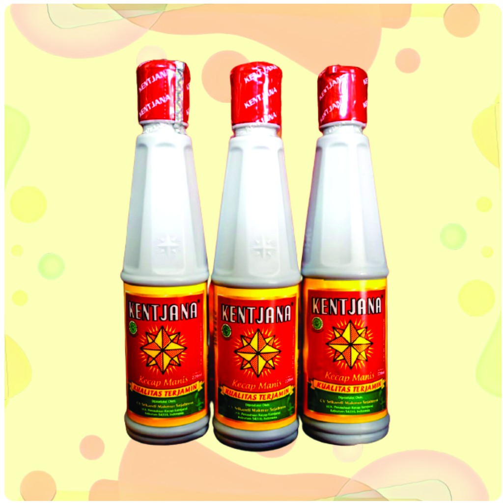 Jual KECAP KENCANA BOTOL 220 KENTJANA KECAP MANIS HITAM BOTOL TANGGUNG ...
