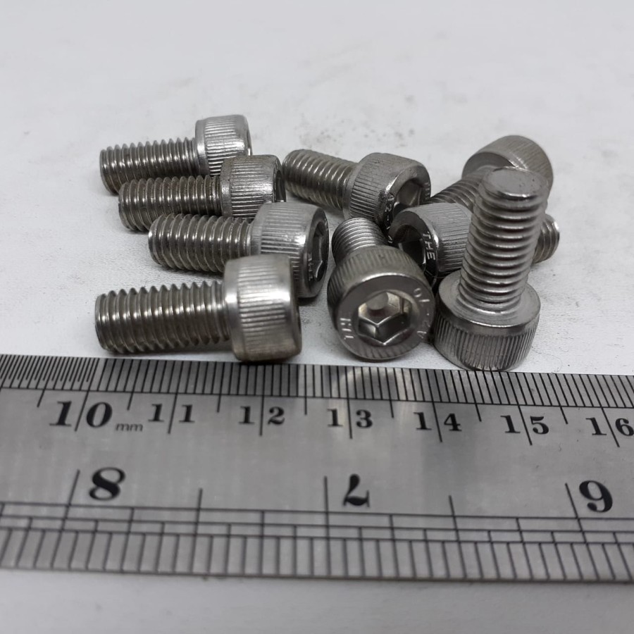 Jual BAUT L STAINLESS STEEL M8 X 15MM | Shopee Indonesia