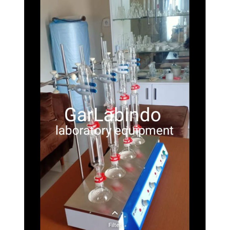 Jual Soxhlet Extraction Unit 4 set,Plus Heating Mantel,Elektrothermal ...