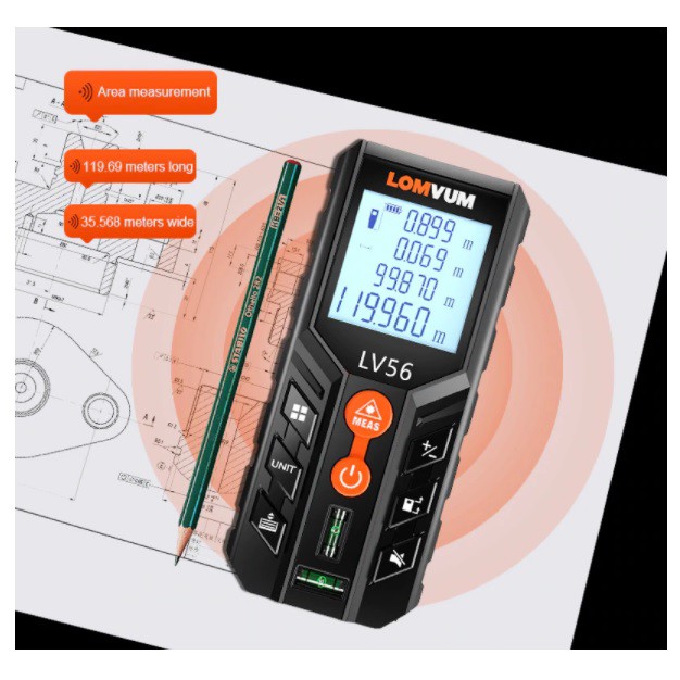 Jual Alat Ukur Jarak Laser 50m Meteran Laser Digital Diskon AE959 ...