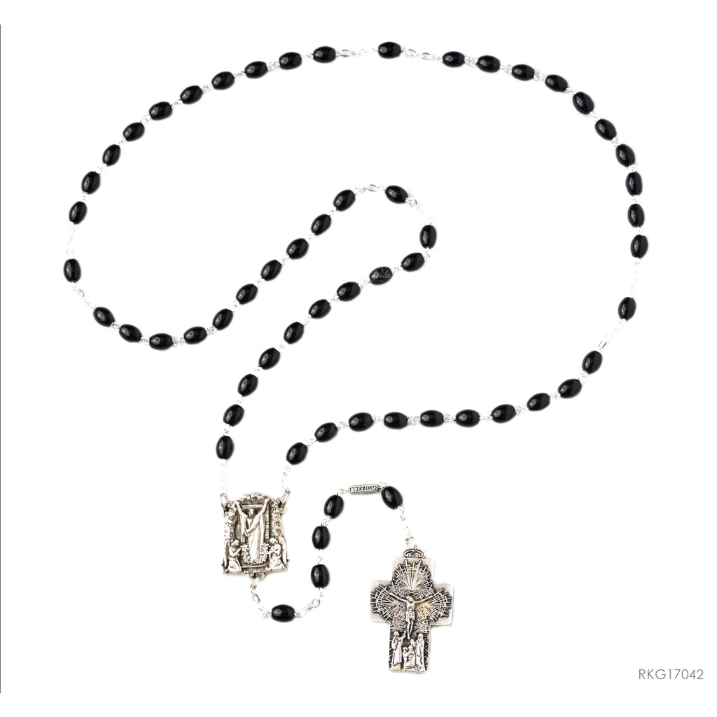 Jual Rosario Bohemian Glass The Holy Mass Rosary Italy Katolik | Shopee ...