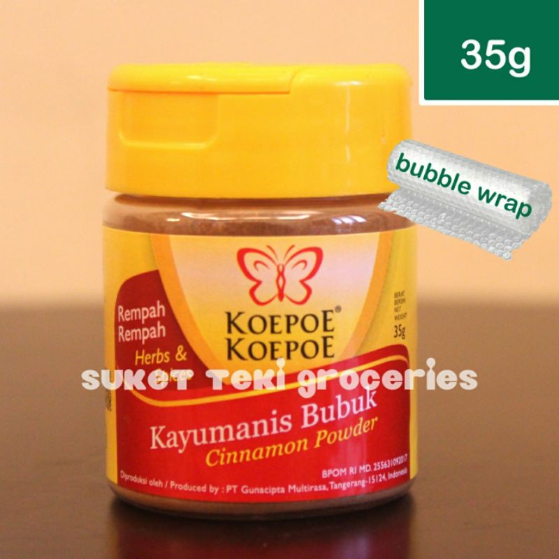 Jual Cinnamon Powder / Kayu Manis Bubuk Koepoe Botol 35 gr SATUAN ...