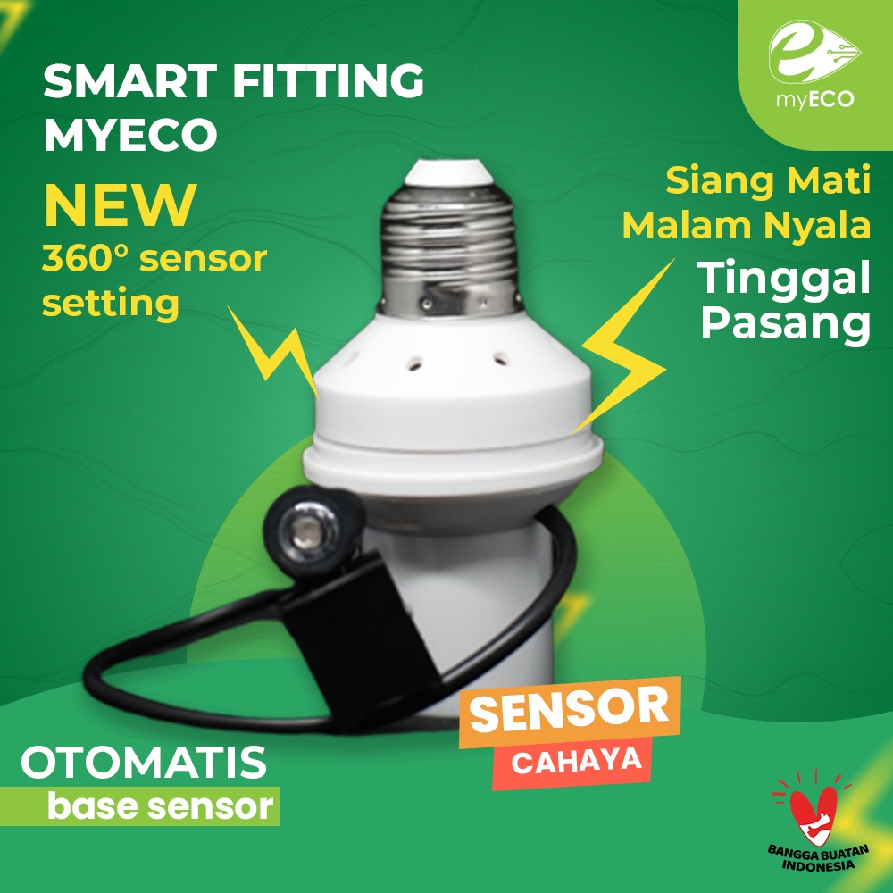 Jual Fitting fiting piting lampu sensor cahaya light otomatis teras e27 ...