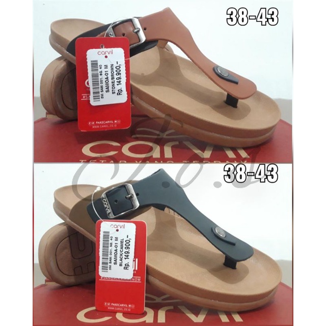 Jual CARVIL SAMOA-01 -- Sandal Pria Dewasa model Jepit Original ...