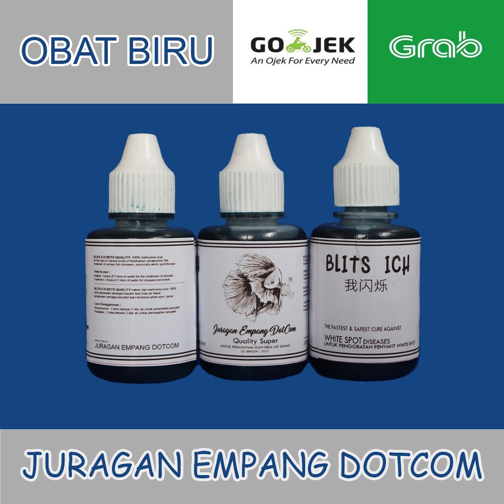 Jual Obat biru cupang / obat biru ikan hias / blitz ich / methylene ...