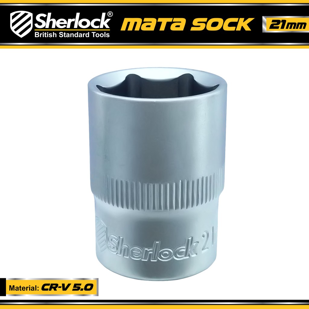 Jual Sherlock 1/2 Inch Kunci Shock 21 Mm 6 Pt/ Mata Sok /Sock | Shopee ...