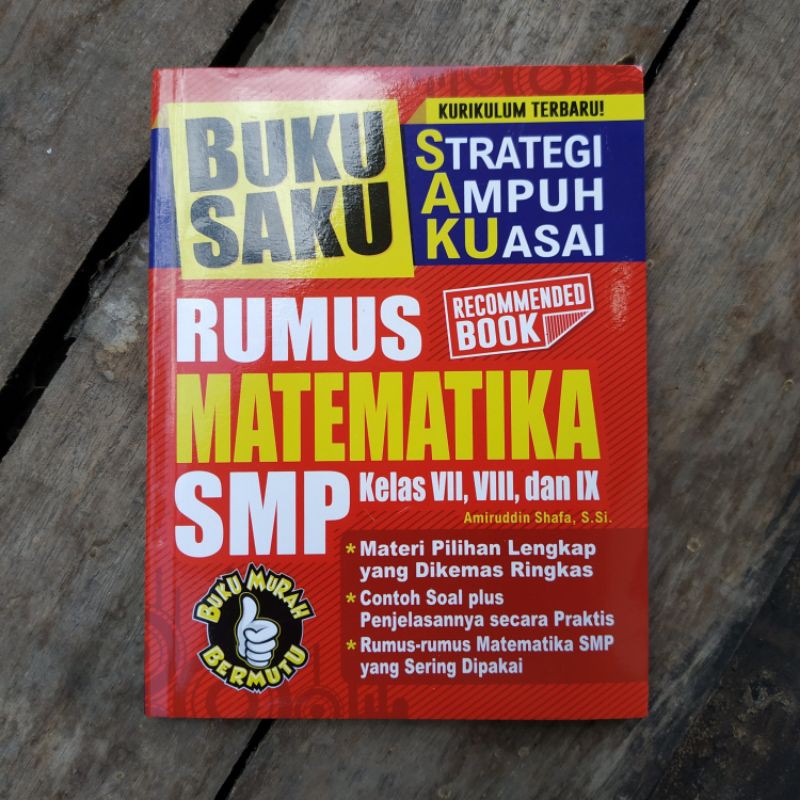 Jual Buku Saku (Strategi Ampuh Kuasai) Rumus Matematika SMP Kelas VII ...