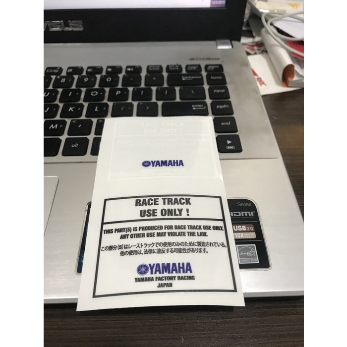 Jual Stiker Race Track use only Yamaha | Shopee Indonesia