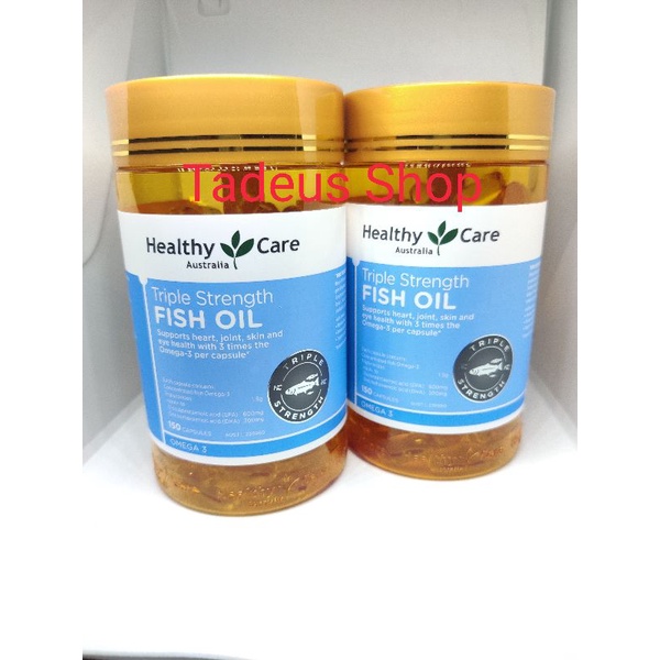 Jual HEALTHY CARE TRIPLE STRENGTH FISH OIL 150 CAPS MINYAK IKAN OMEGA 3 EPA DHA | Shopee Indonesia