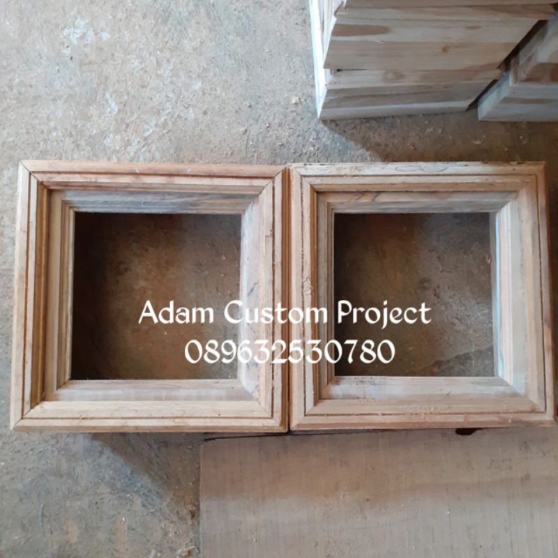 Jual Loster Kayu Jati Dobel Lis Kotak 24 x 24 | Shopee Indonesia