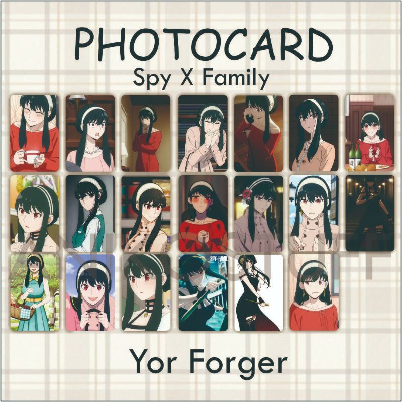 Jual PHOTOCARD SPY X FAMILY LOID FORGER ANYA FORGER YOR FORGER BISA ...