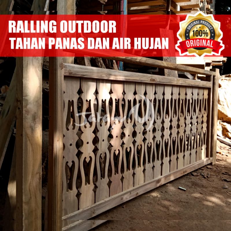Jual Ralling pagar model klasik rumah joglo jawa kayu jati lawas pagar ...