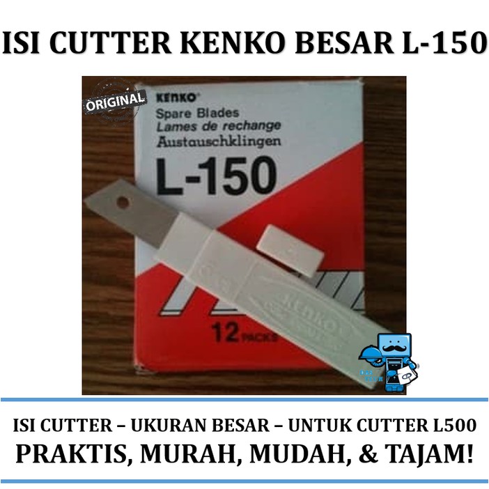 Jual Isi Cutter Kenko Besar L150 isi 5Pcs | Shopee Indonesia