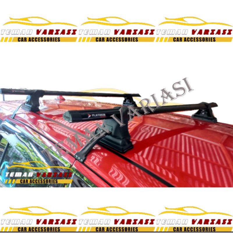 Jual CROSS CROS BAR RACK RAK BAGASI MOBIL JEPIT BODY PLATINUM UNIVERSAL ...