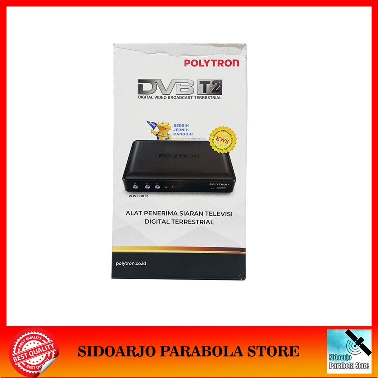Jual Set Top Box STB TV Digital DVBT2 Polytron PDV-600T2 DVB-T2 UHF SNI ...