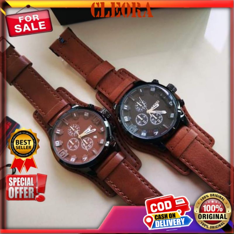 Jual Jam Tangan Pria SKMEI Power Source Battery Analog Tali Kulit ...