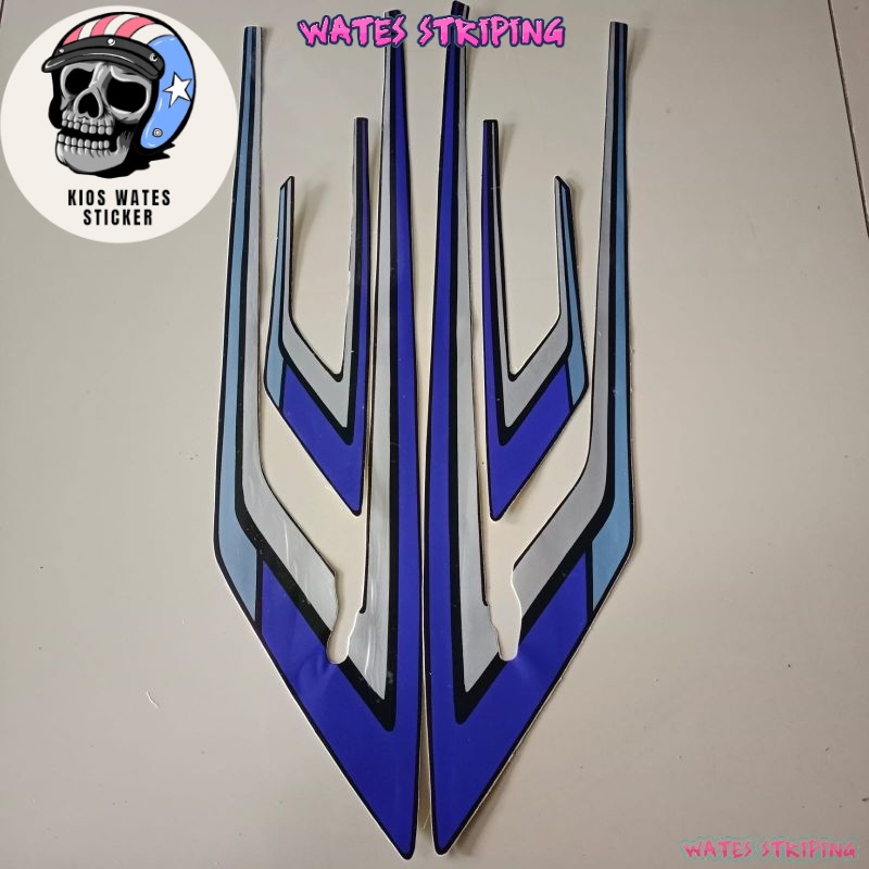 Jual Striping Decal Polet Sticker honda gl 100 GL100 GL 100 biru ...