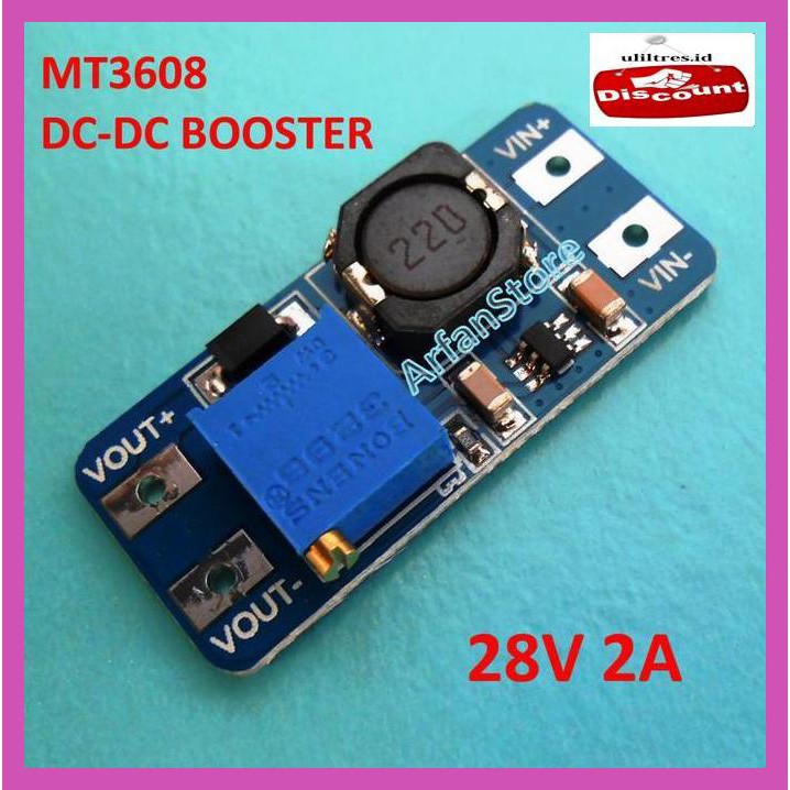 Jual A2Ae3553- Mt3608 Dc Step Up Boost Converter Mini Xl6009 28V 2A ...