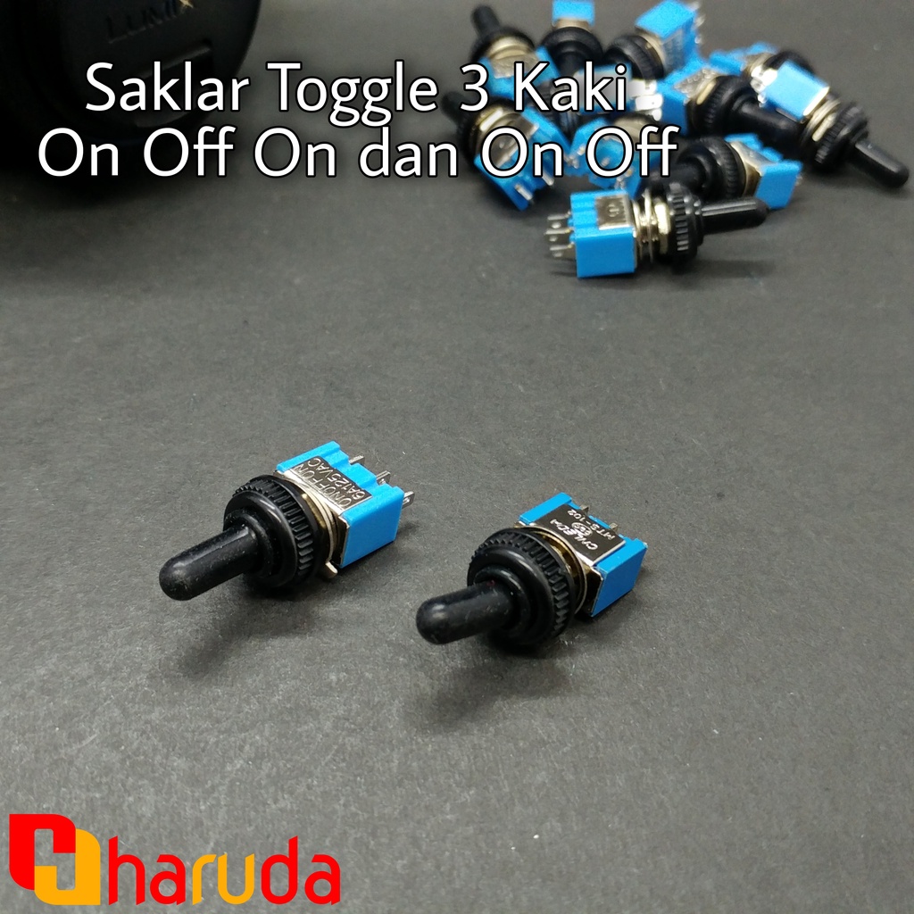 Jual Saklar Toggle Switch 3 Pin On Off On 125V 6A | Shopee Indonesia