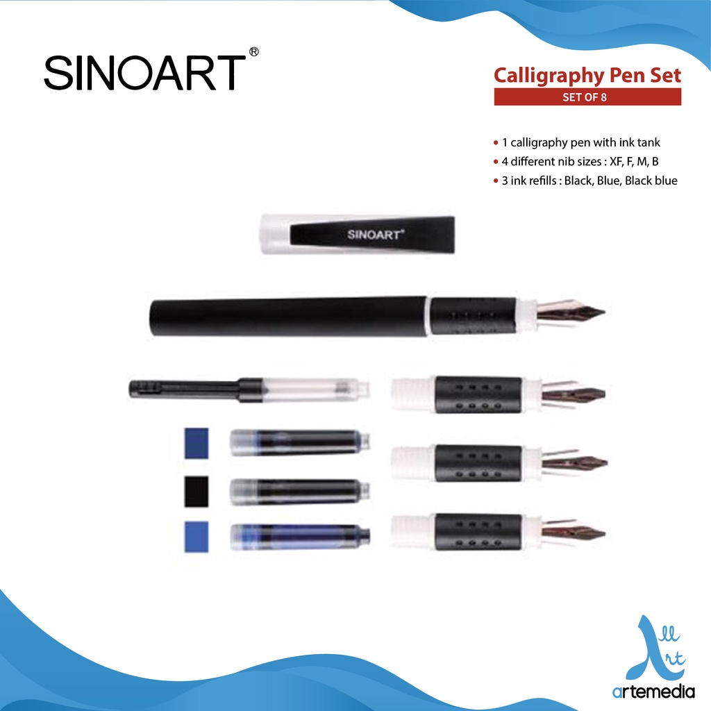 Jual Sinoart Calligraphy Fountain Pen Set | Shopee Indonesia