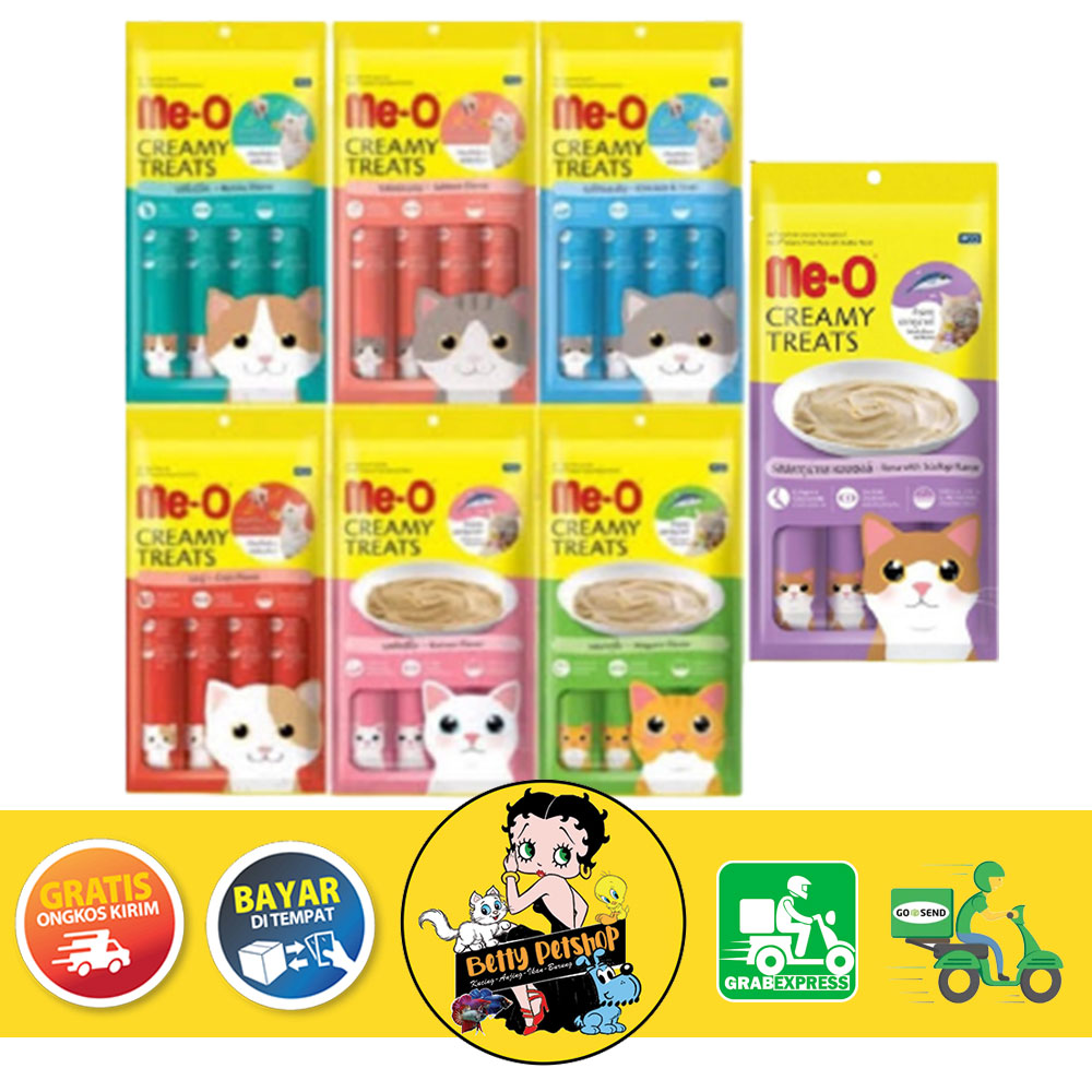 Jual ME-O / MEO CREAMY TREATS BONITO FLAVOR SNACK KUCING 60GR | Shopee ...