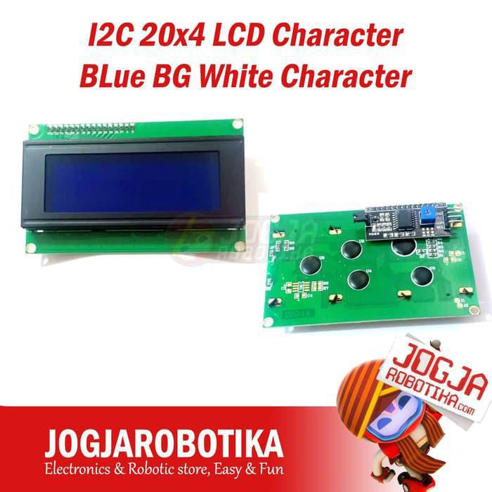 Jual I2C 20x4 LCD Character Blue BG White Character | Shopee Indonesia