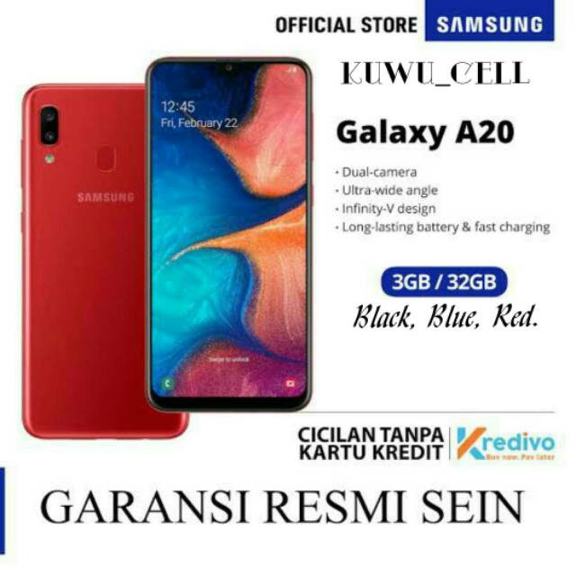 Jual SAMSUNG GALAXY A20 2019 (SM-A205F/DS) GARANSI RESMI SEIN 1 TAHUN ...