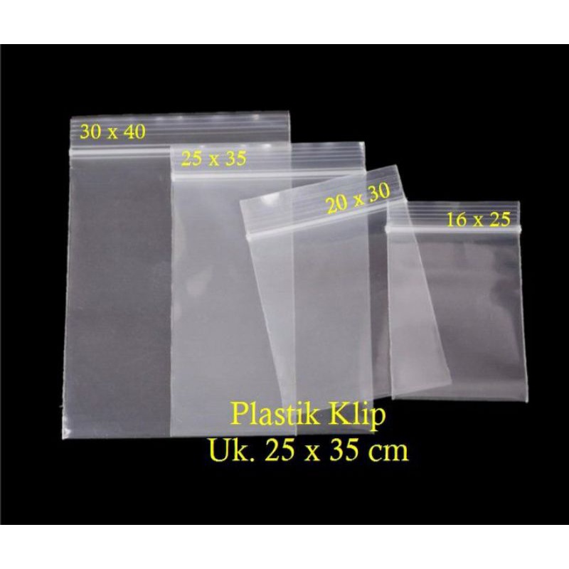 Jual PLASTIK KLIP / PLASTIK PACKING BAJU (1PACK ISI 100PCS) | Shopee ...