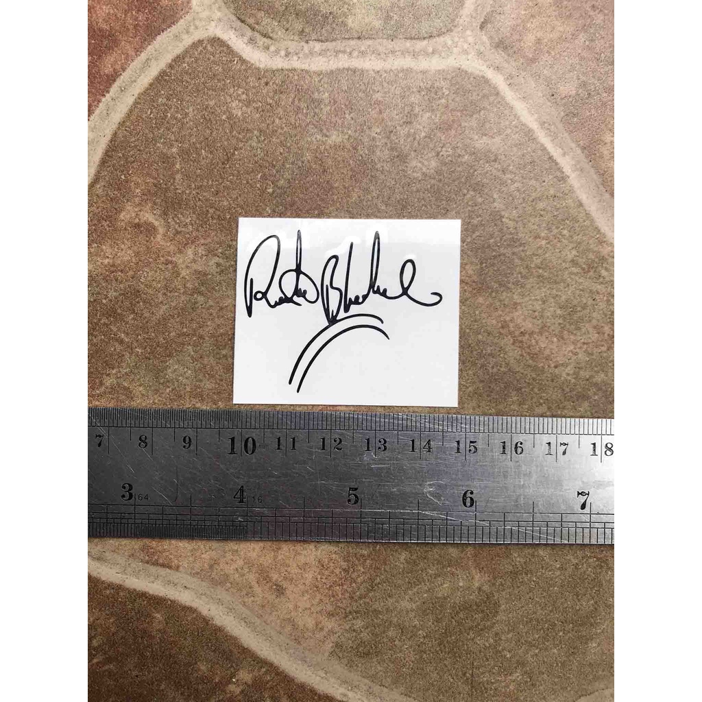 Jual Ritchie Blackmore Signed Sticker Signature Autograph Electric ...