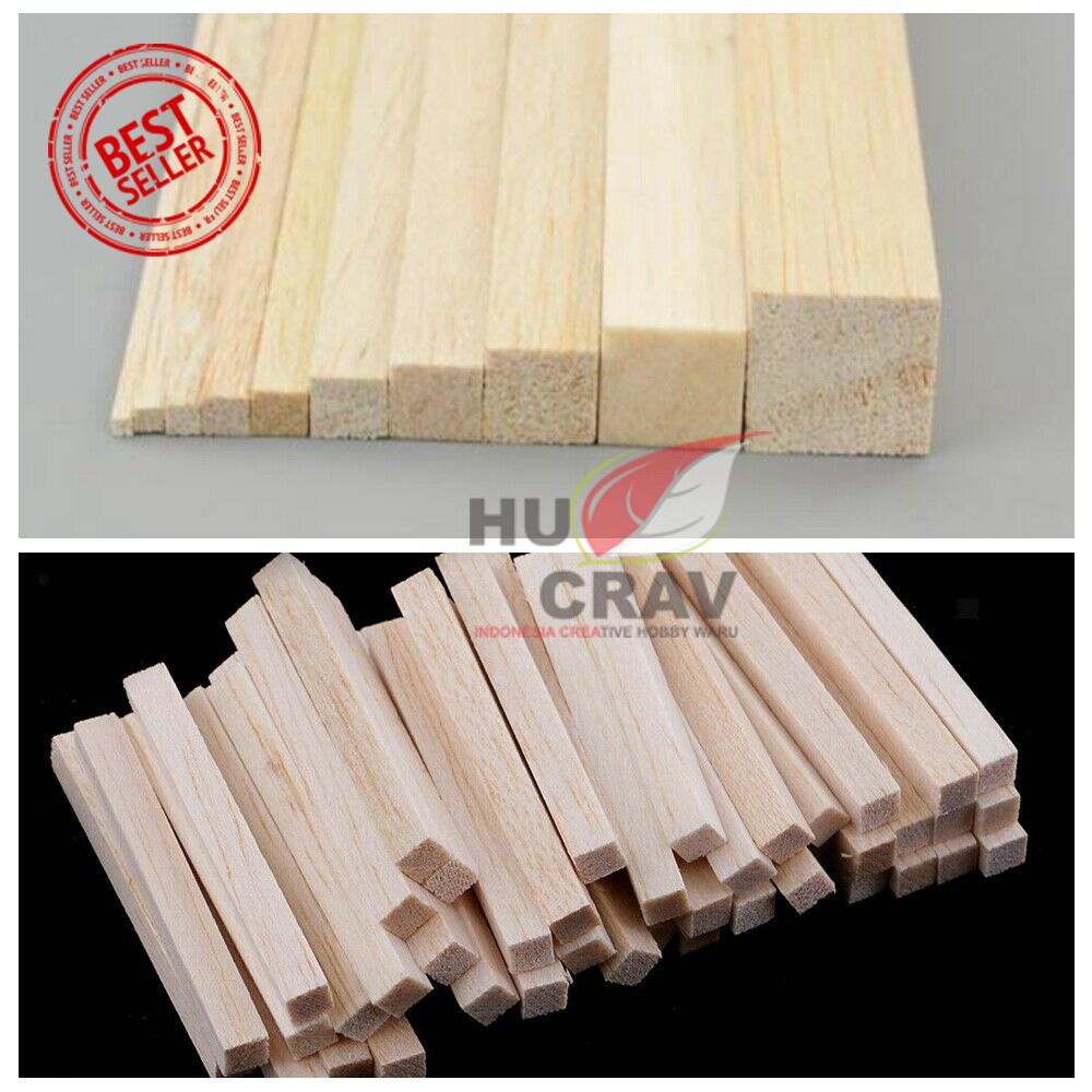 Jual Balsa Stik all 100 cm Balsa Stick Wood Maket Bahan Jembatan BRIDGE ...