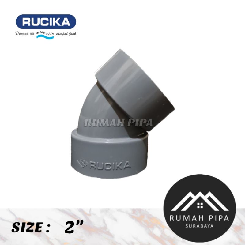 Jual Knee 45 derajat 2" DV / Elbow 45 derajat 2" DV - RUCIKA | Shopee Indonesia